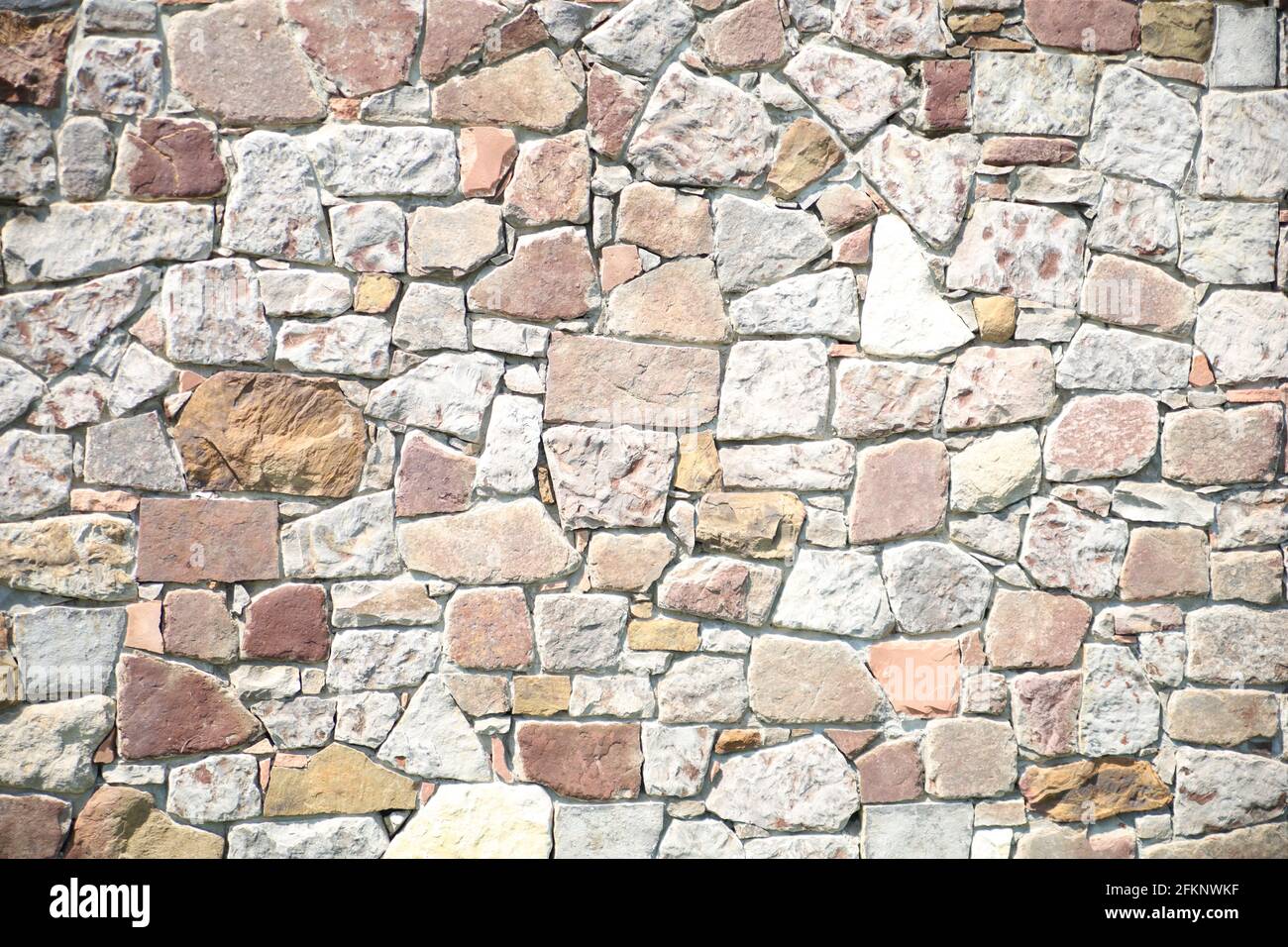Closeup of a stone building in the Overland Park Arboretum under the ...