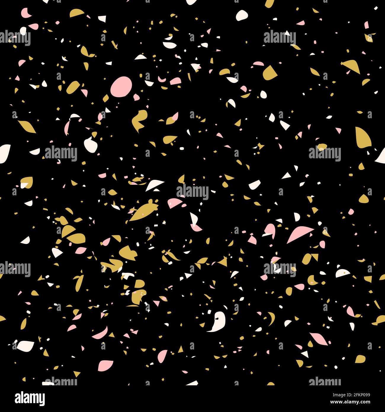 Terrazzo seamless pattern. Stone texture mosaic vector background ...