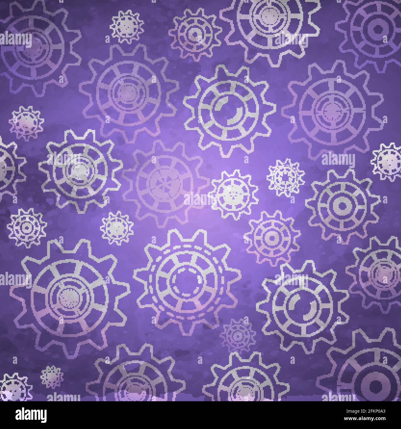 Ultra violet technology background with mechanical gear wheel. Easy to ...