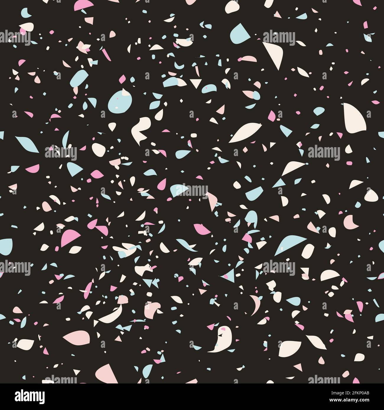 Terrazzo seamless pattern. Stone texture mosaic vector background ...