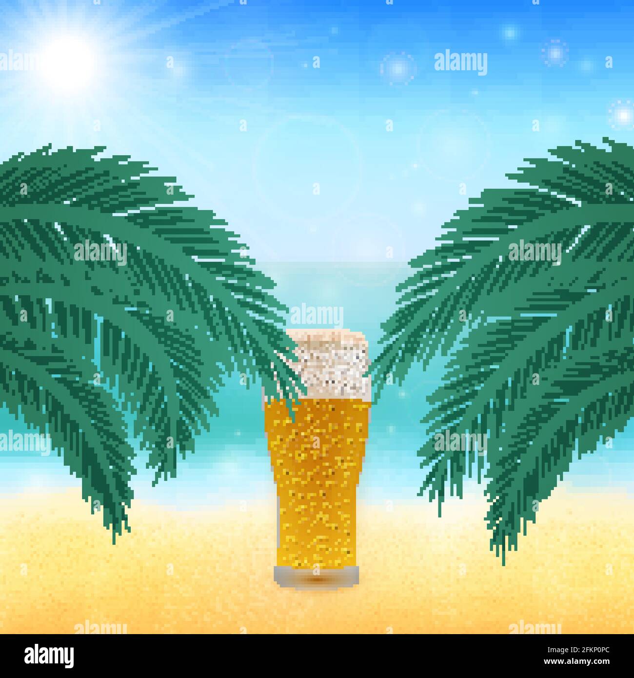 Beer sunshine Stock Vector Images - Alamy
