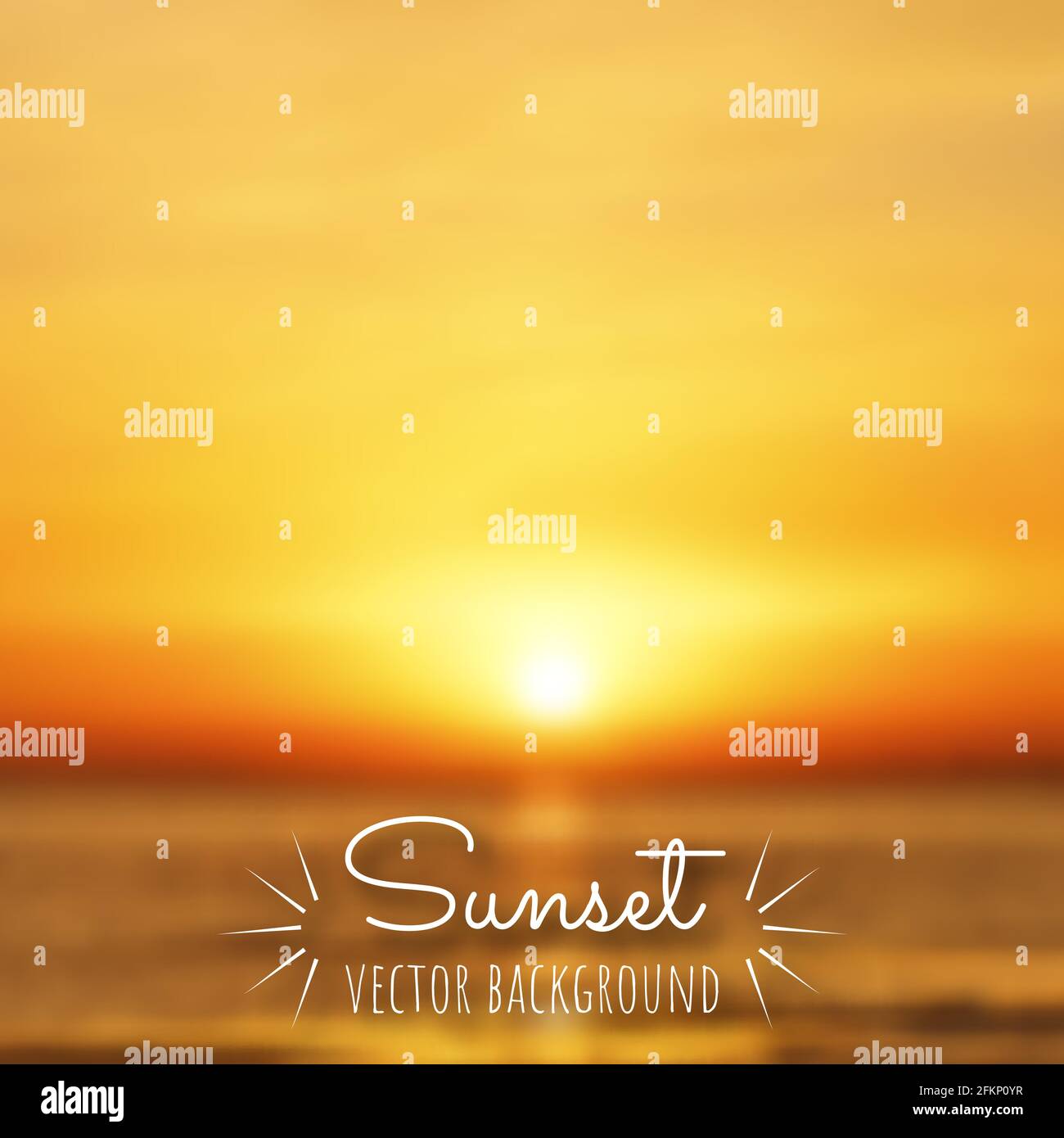Beautiful sunrise or sunset on the sea. Summer tropical background ...