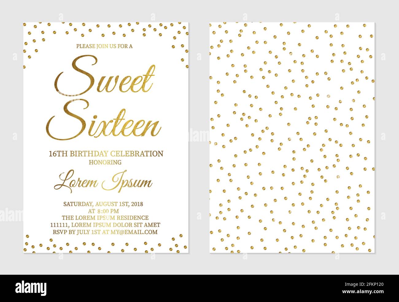 Red Sweet 16 Invitations