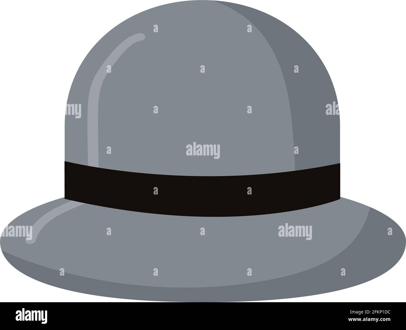 gray male hat accessory icon Stock Vector Image & Art - Alamy