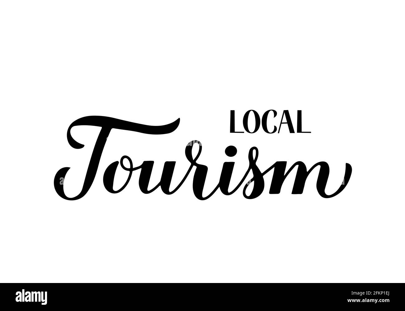 Local tourism calligraphy hand lettering isolated on white. Staycation ...