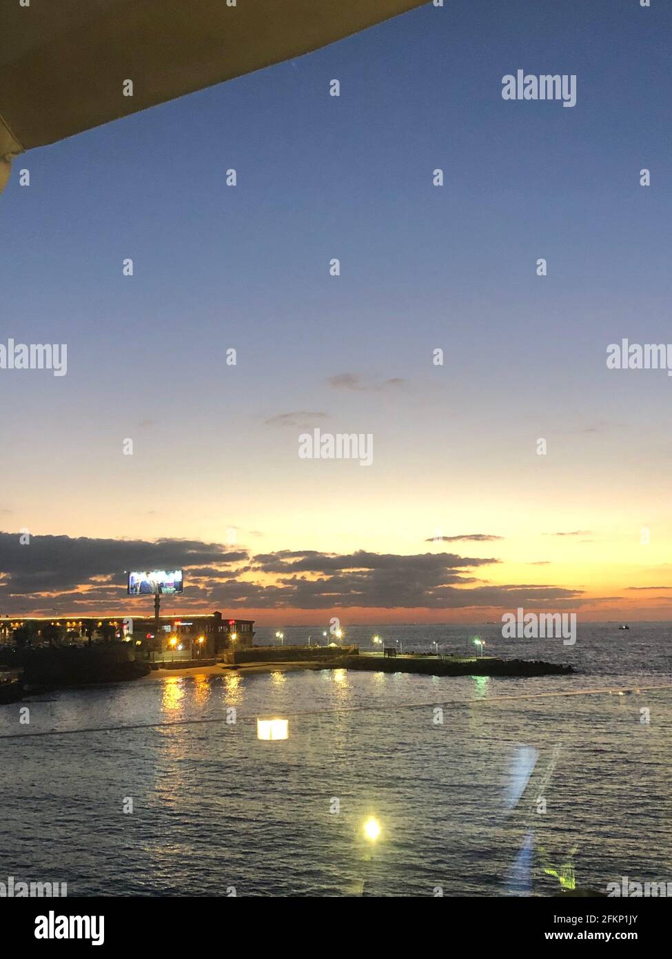 tourism in Dahab Egypt with background of sunset and beauty nature ...