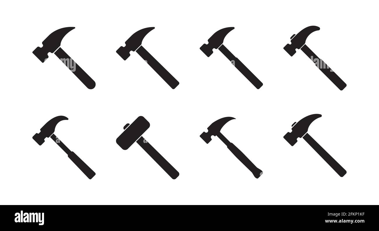 Hammer icon, hammer symbol, vector Stock Vector Image & Art - Alamy