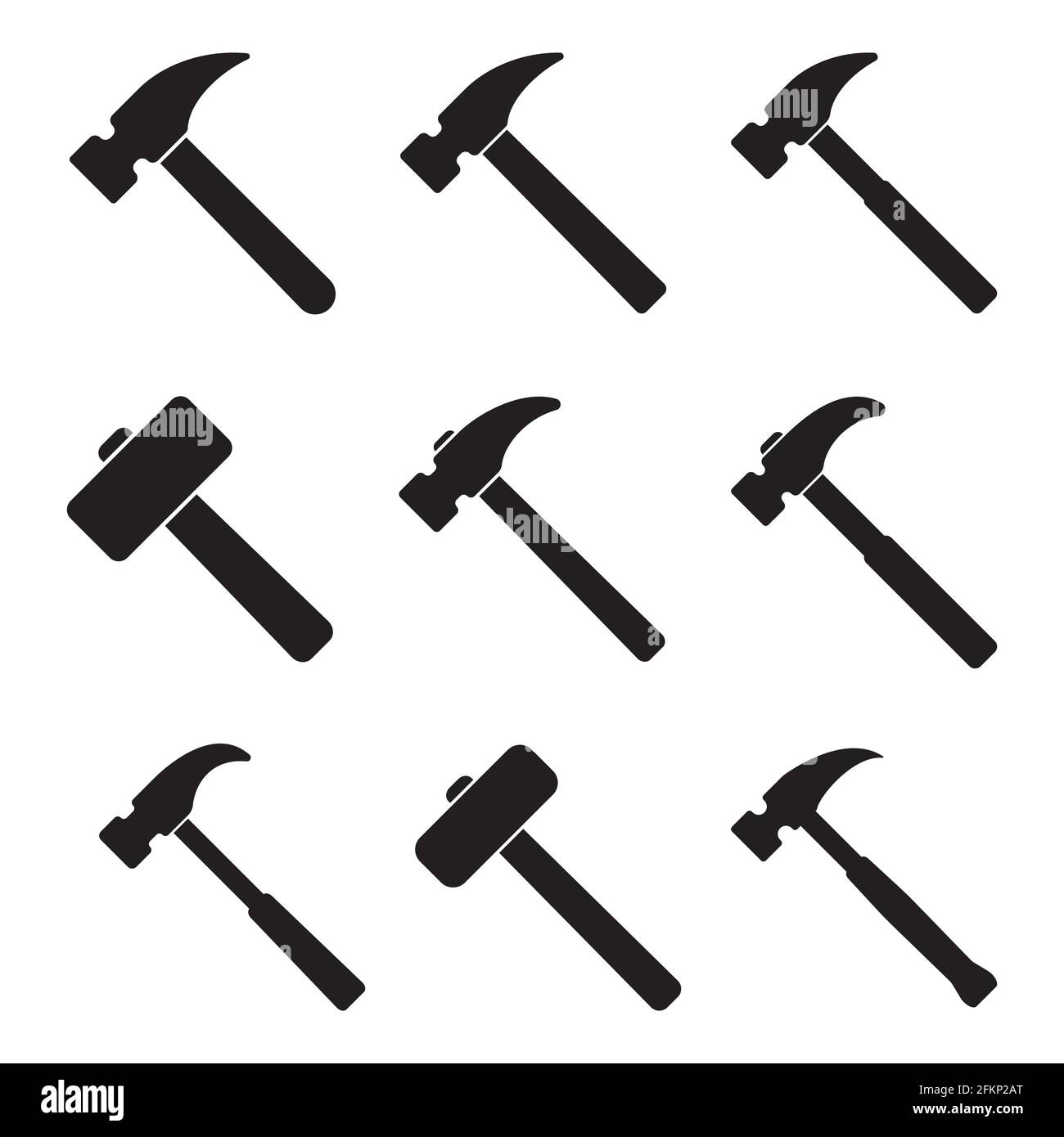 Hammer icon, hammer symbol, vector Stock Vector Image & Art - Alamy