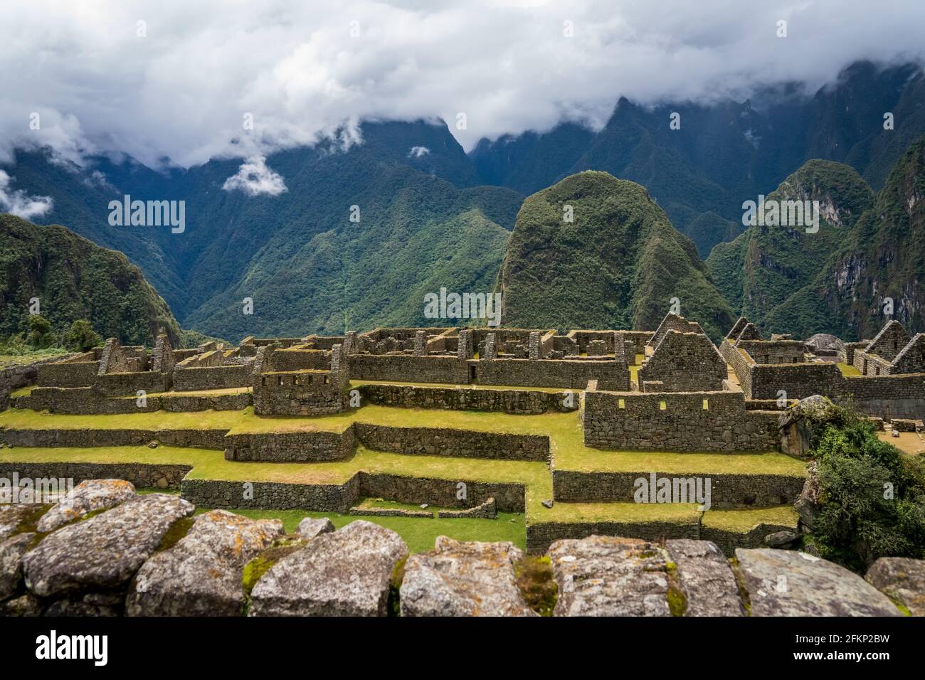 Machu Picchu in the Peruvian Andes is one of the New Seven Wonders of ...