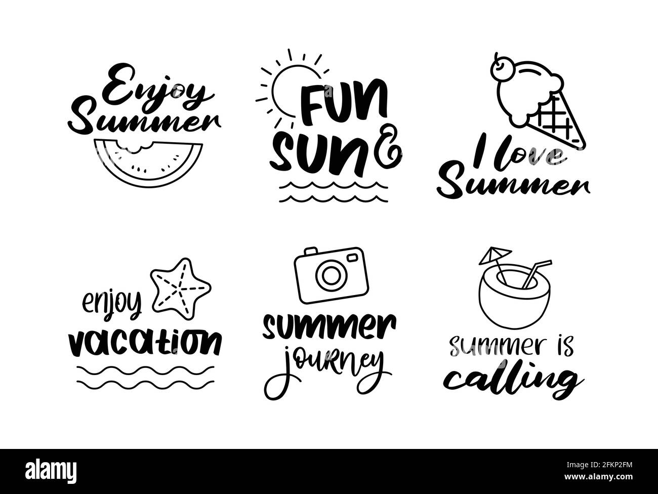 Retro labels travel Black and White Stock Photos & Images - Alamy