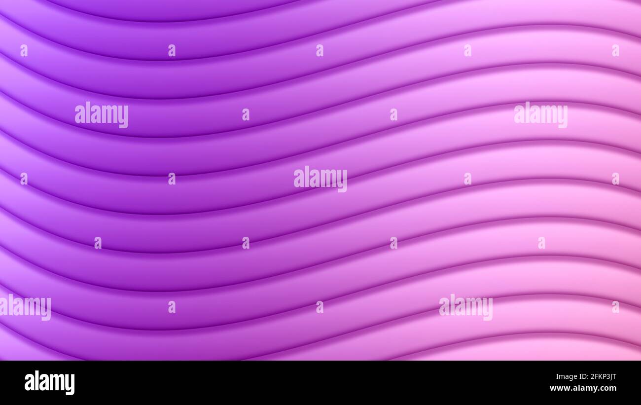 Abstract wavy background with parallel waves and purple gradient colors ...