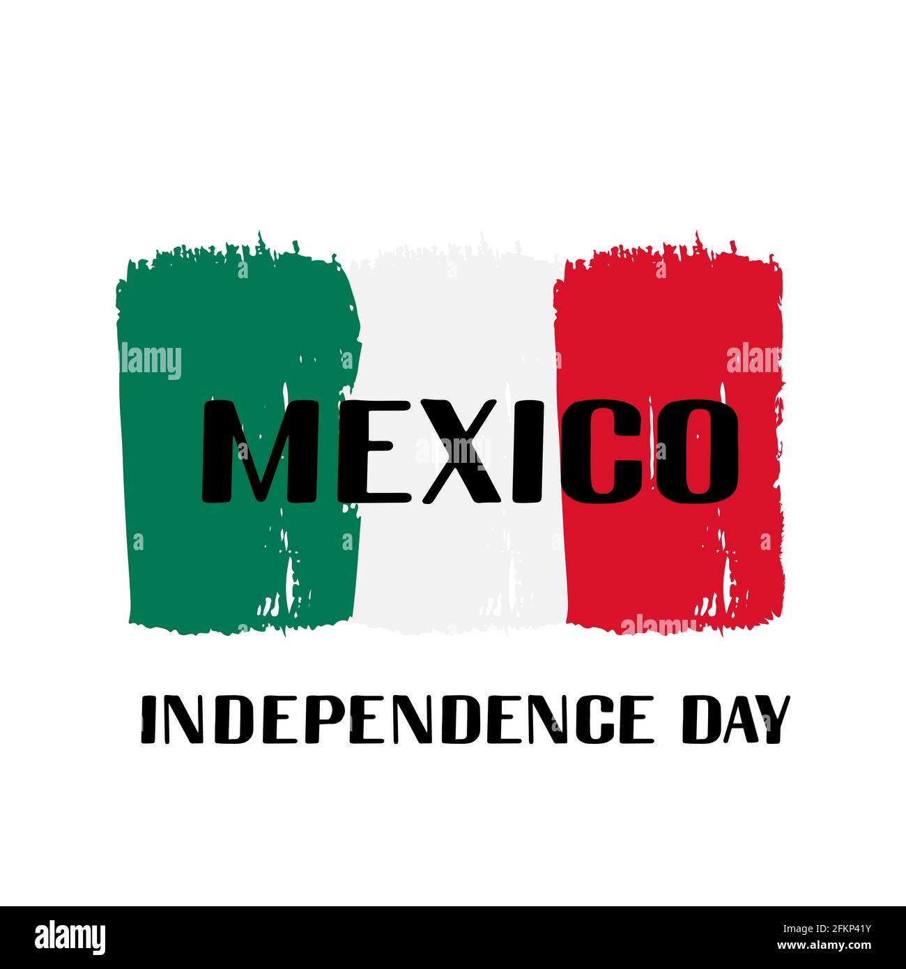 Mexico Independence Day calligraphy hand lettering with Mexican flag ...