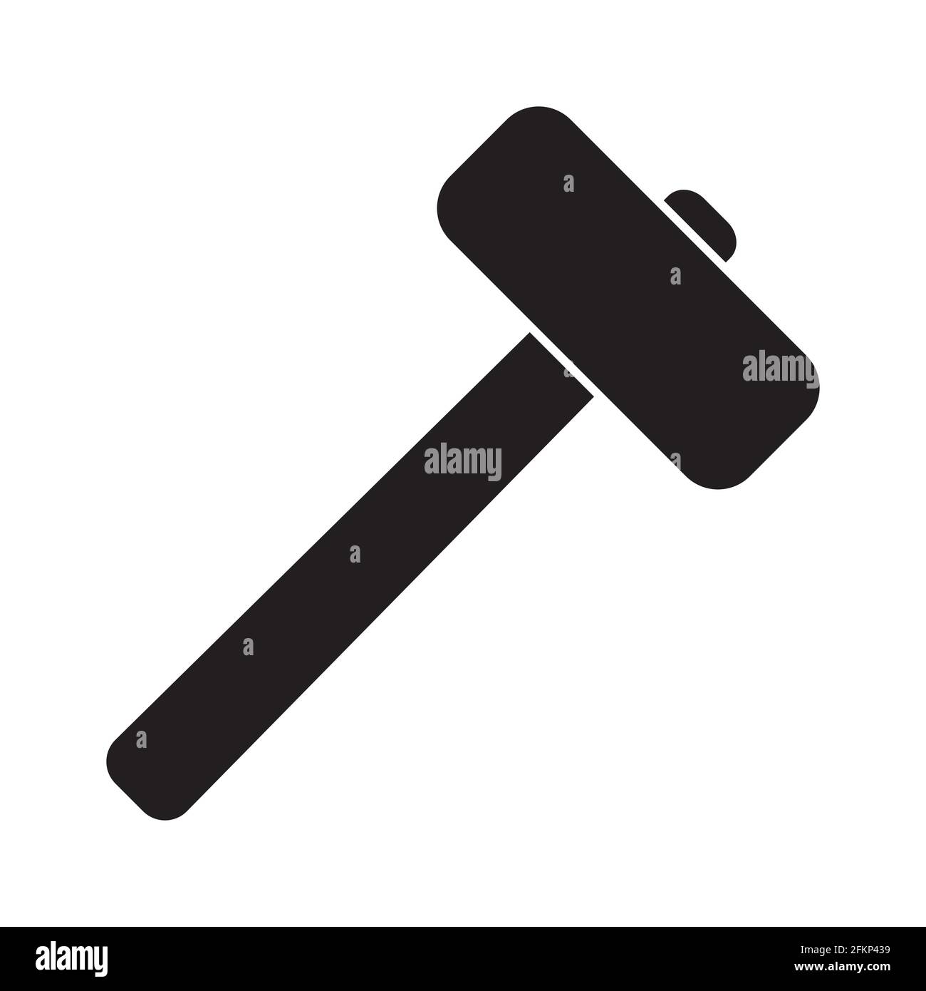 Hammer icon, hammer symbol, vector Stock Vector Image & Art - Alamy