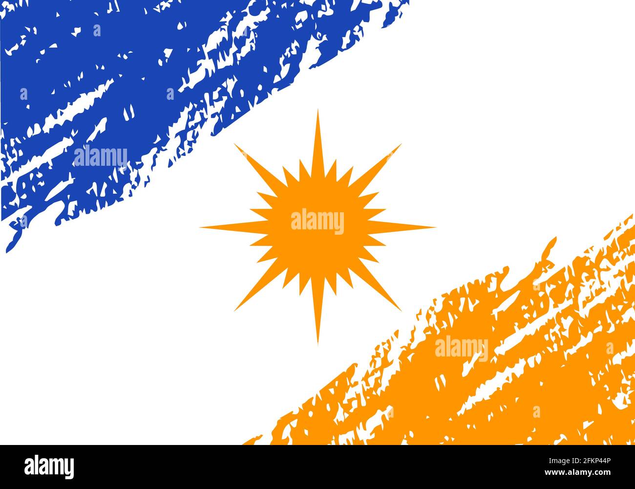 Grunge flag of state Tocantins, Brazil. Easy to edit vector template ...