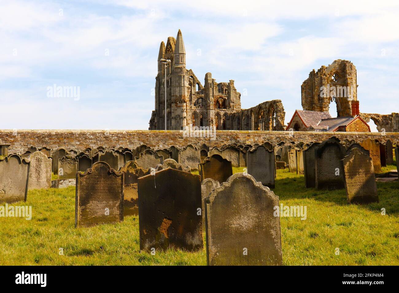 Whitby castle grave hi-res stock photography and images - Alamy
