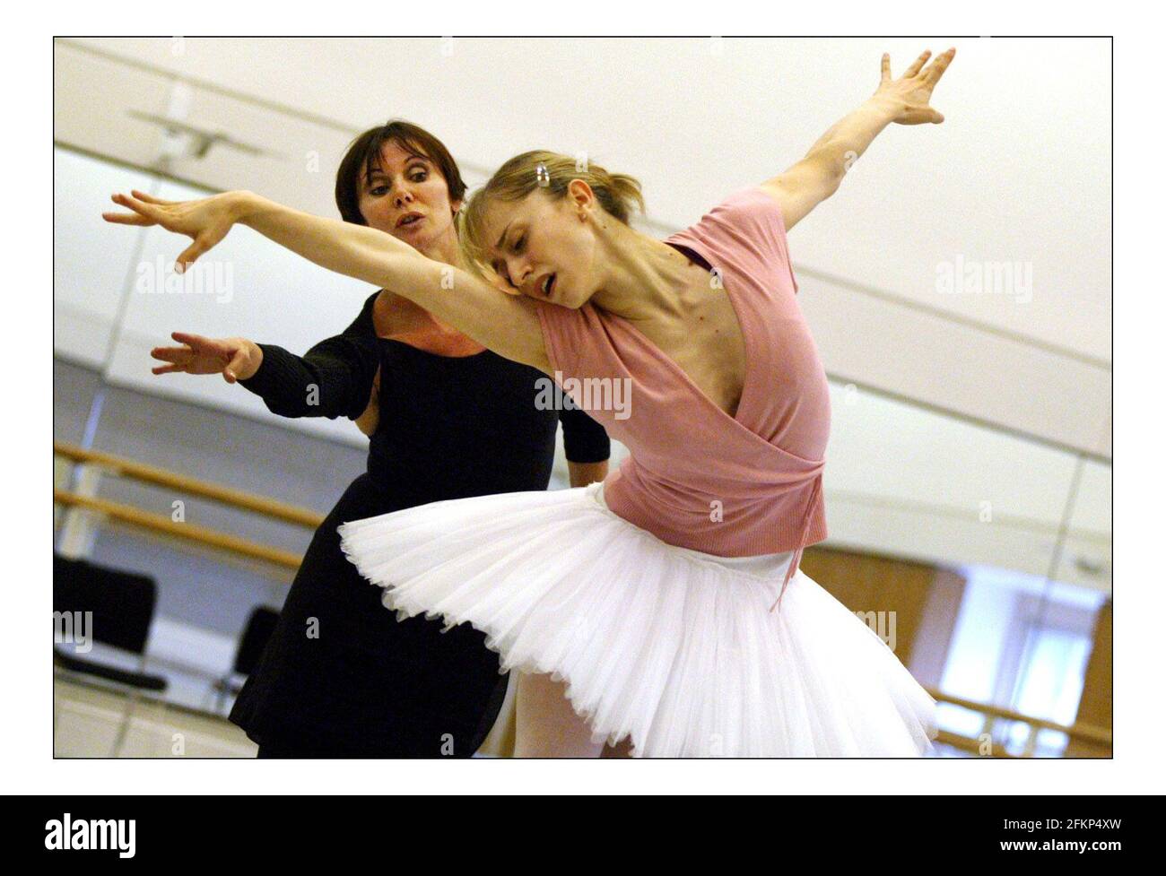 Rehearsing the Dying Swan at the Royal Opera House are Marguerite ...