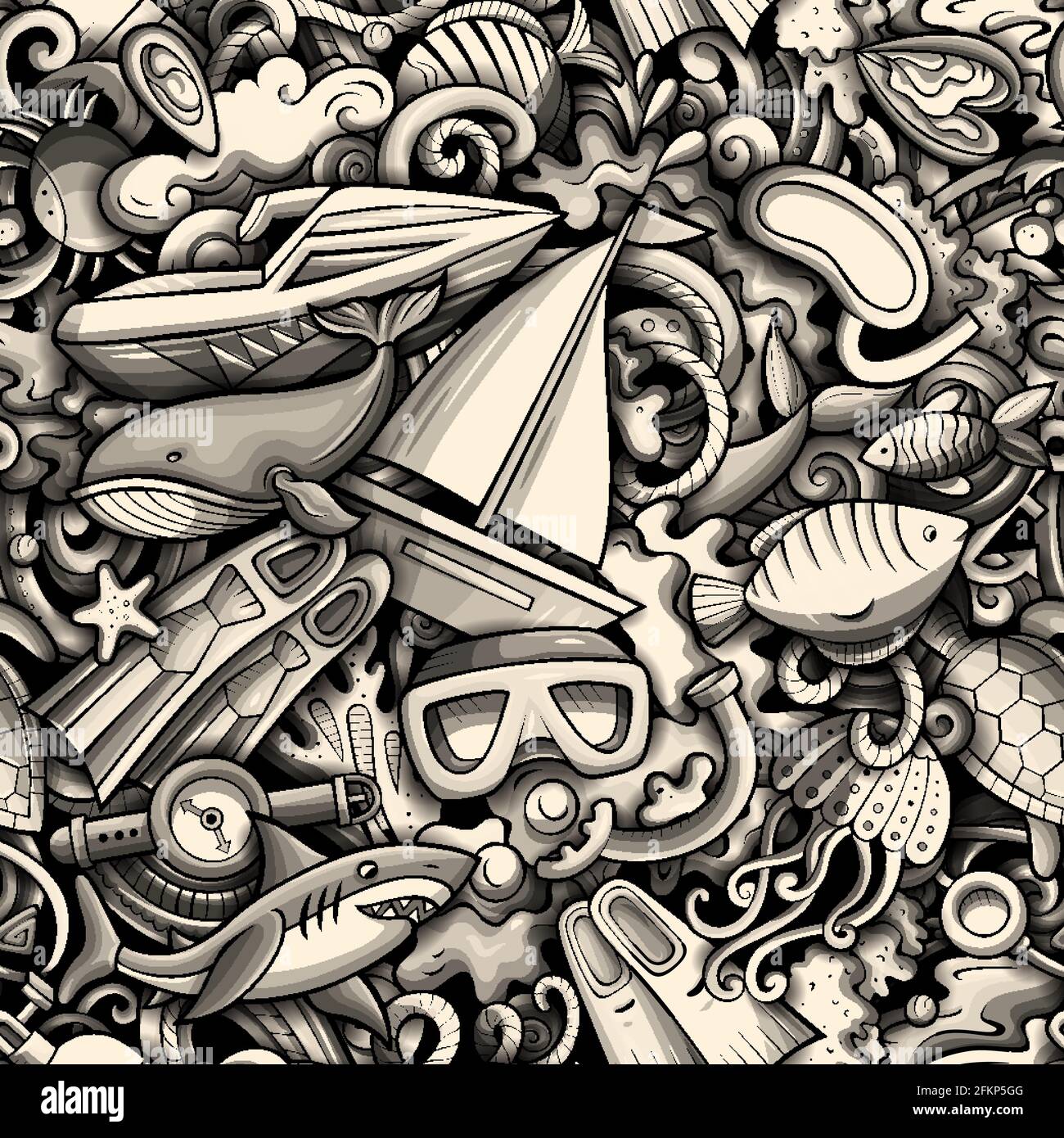 Whale shark seamless pattern Stock Vector Images - Alamy