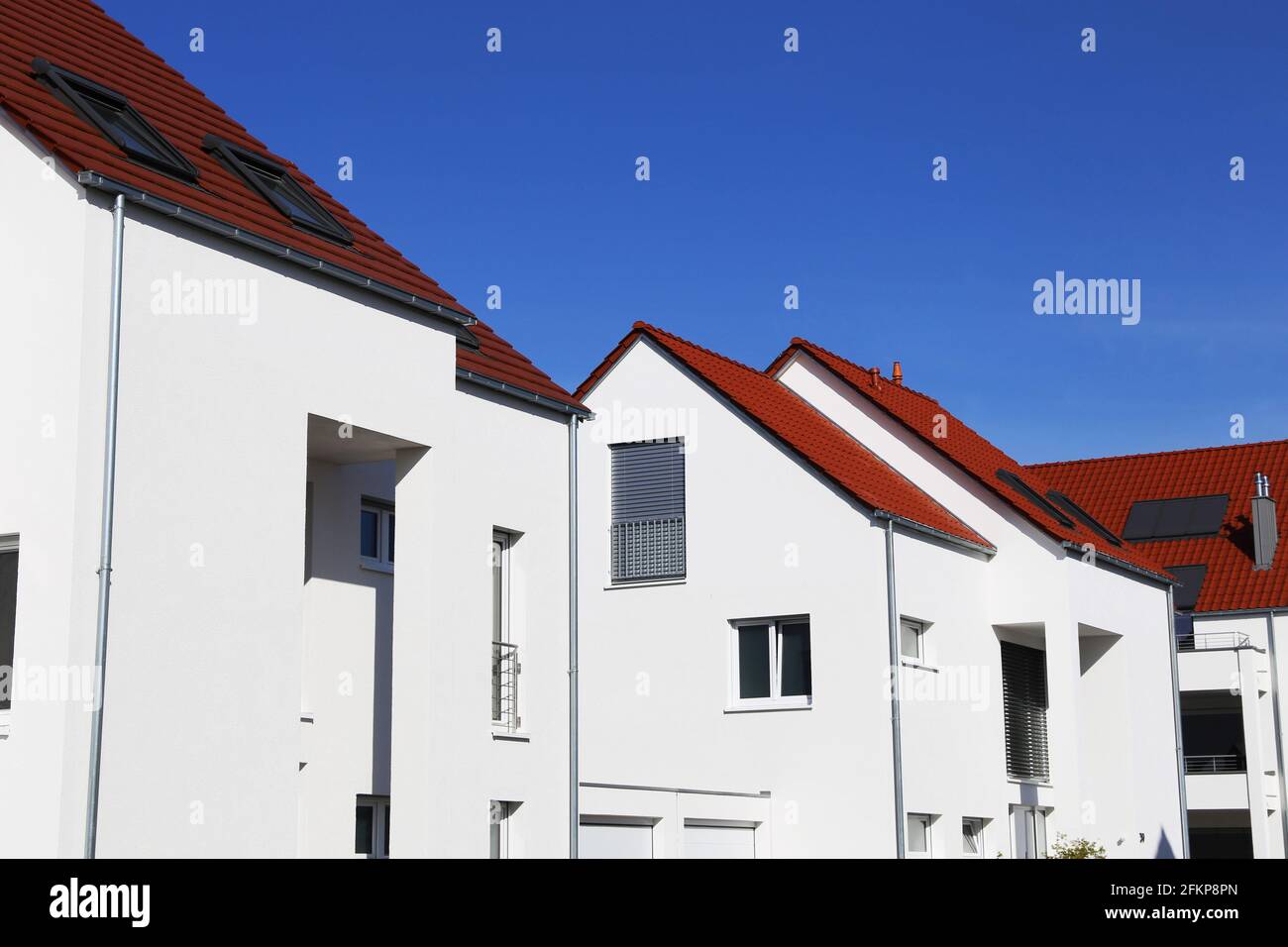 New single family house in a new development area Stock Photo - Alamy