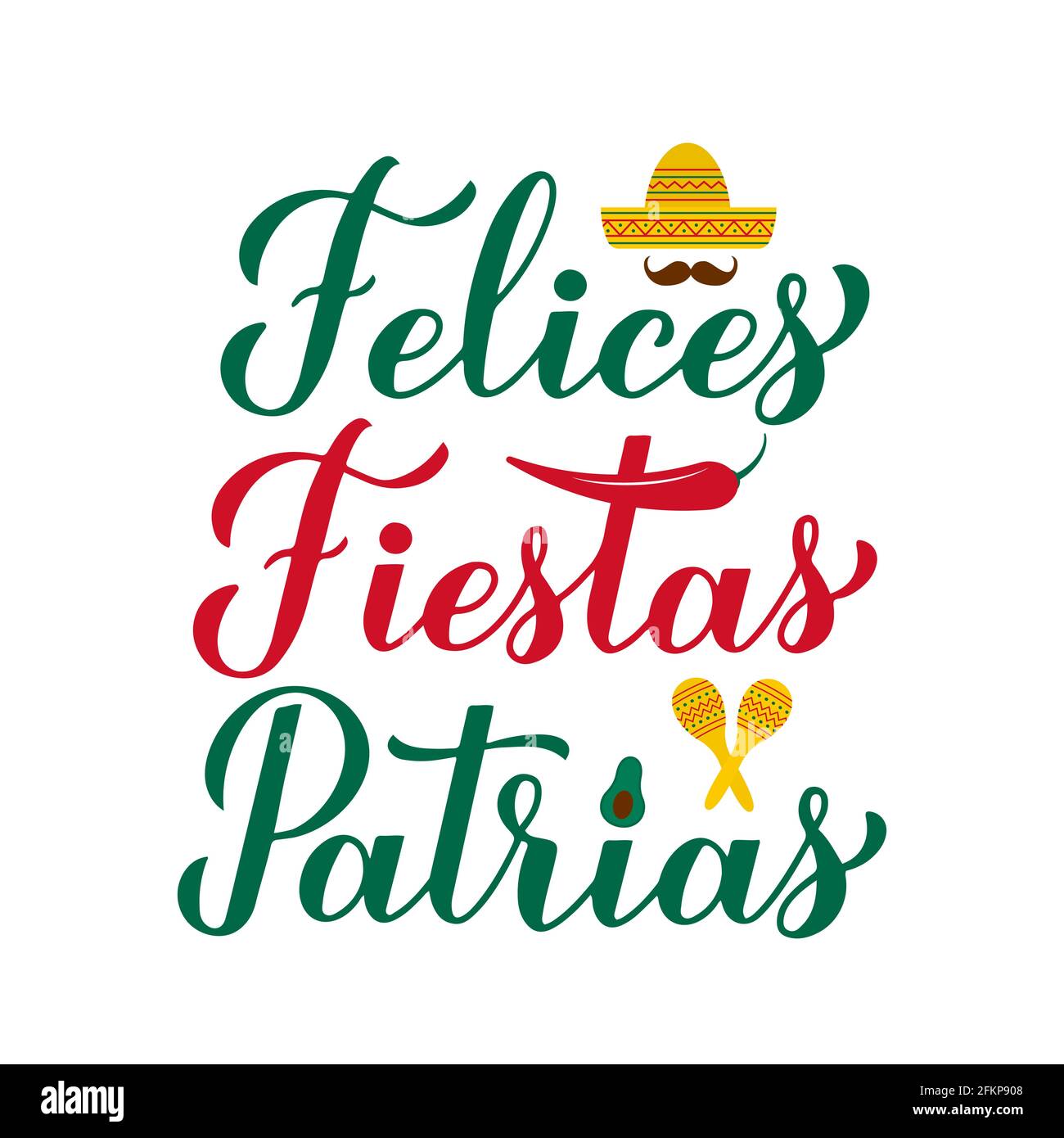 Fiestas patrias mexico Stock Vector Images - Alamy