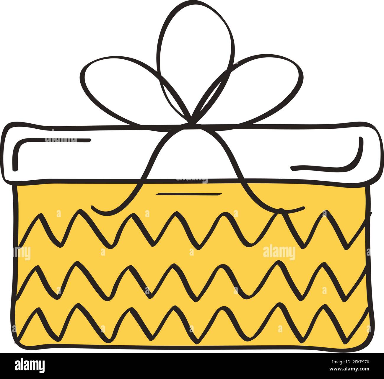 yellow gift box present icon Stock Vector Image & Art - Alamy