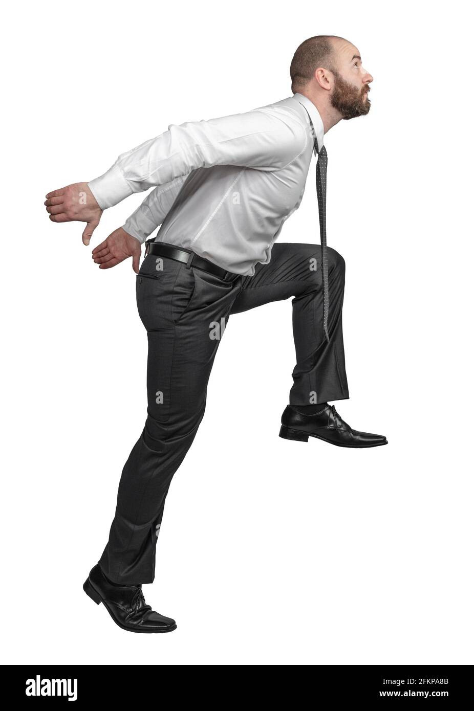 Man back view stairs hi-res stock photography and images - Alamy