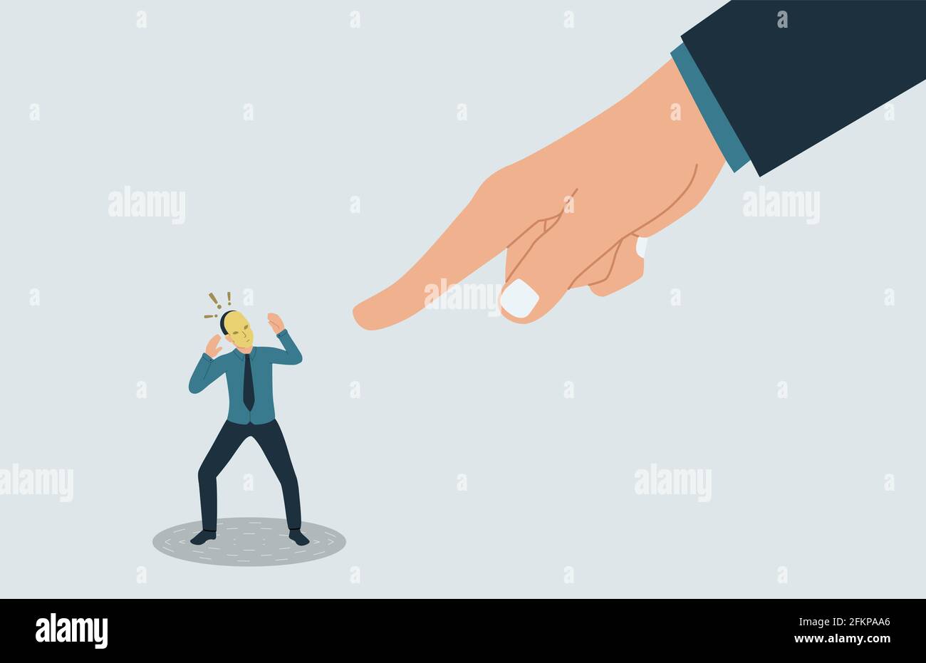 Man finger hiding Stock Vector Images - Alamy