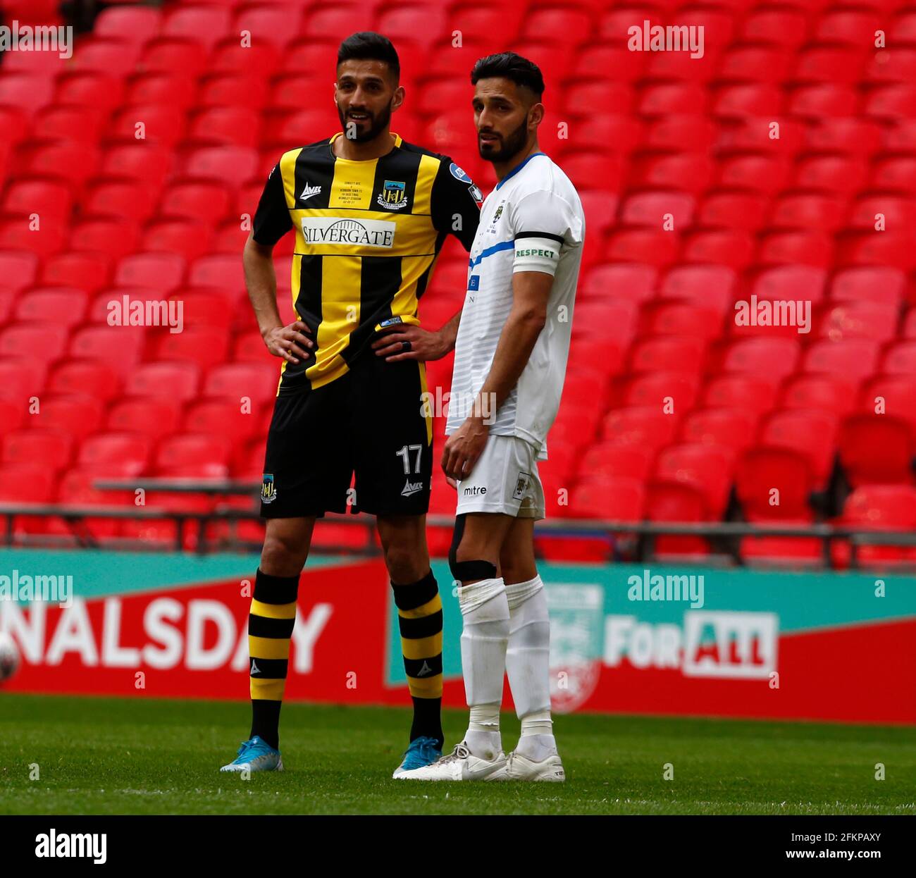 London, UK. 03rd May, 2021. LONDON ENGLAND - MAY 03: L-R Amar Purewal ...