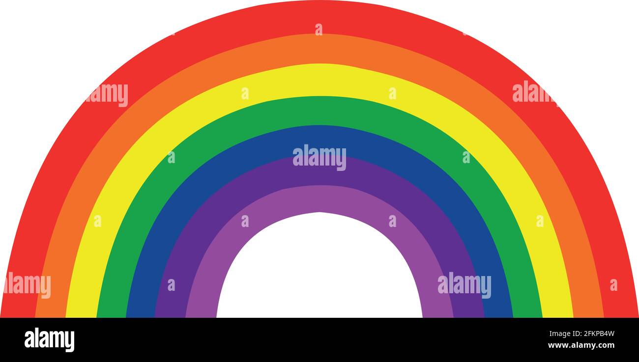 Vector illustration of a rainbow Stock Vector Image & Art - Alamy