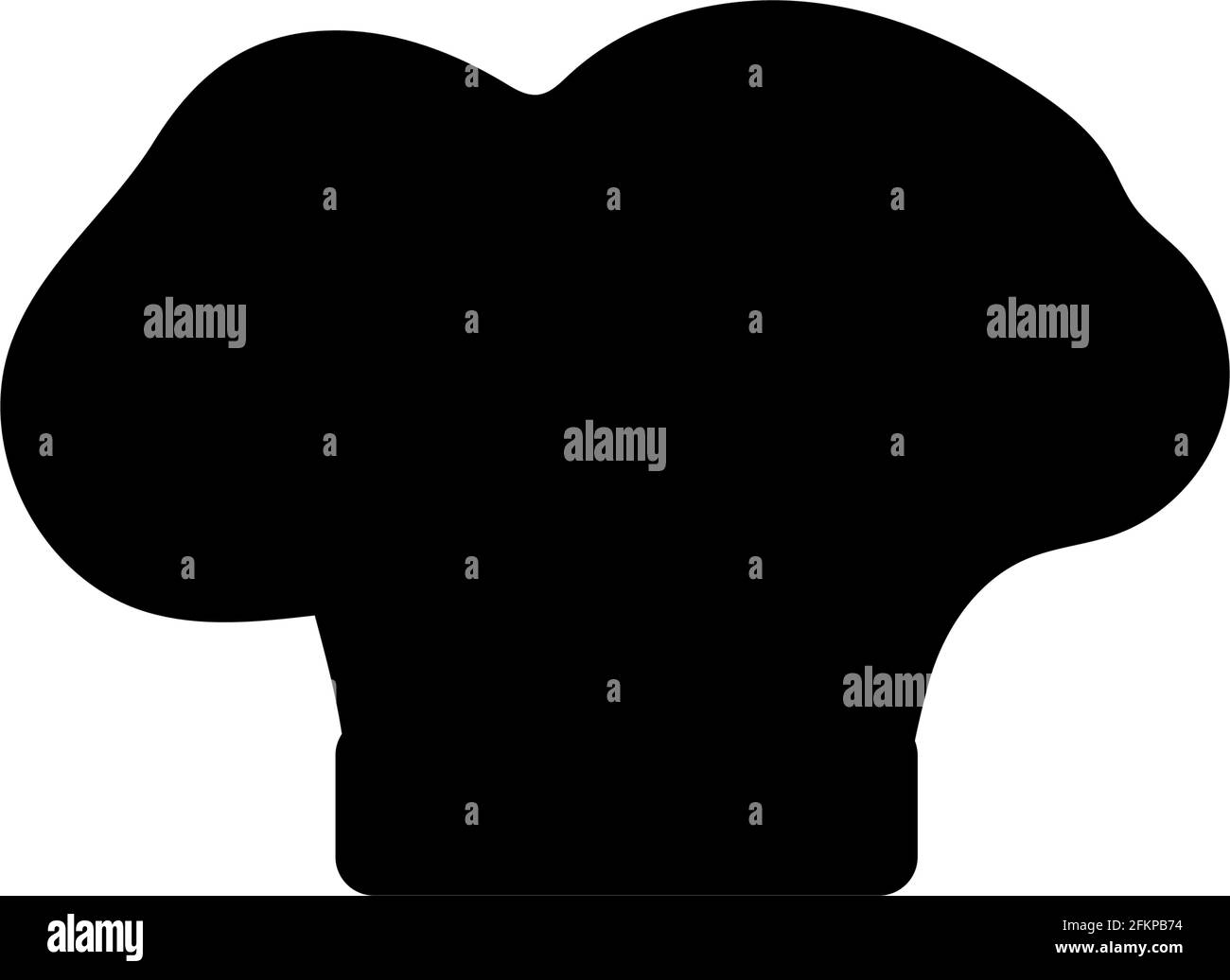 Silhouette image hat chef cook. Illustration graphics icon vector Stock ...