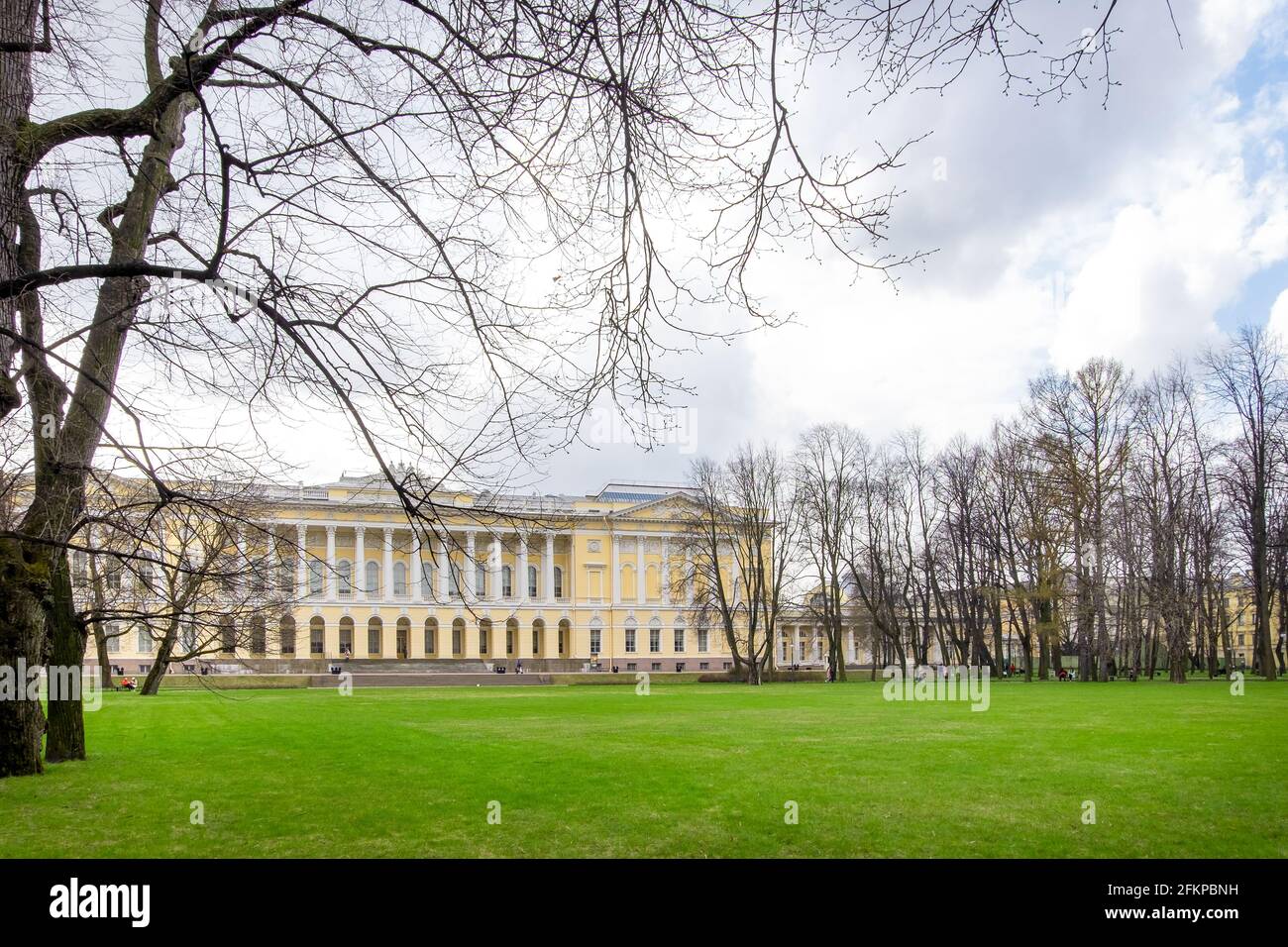 Saint Petersburg, Russia - May 2, 2021. The northern facade of the ...