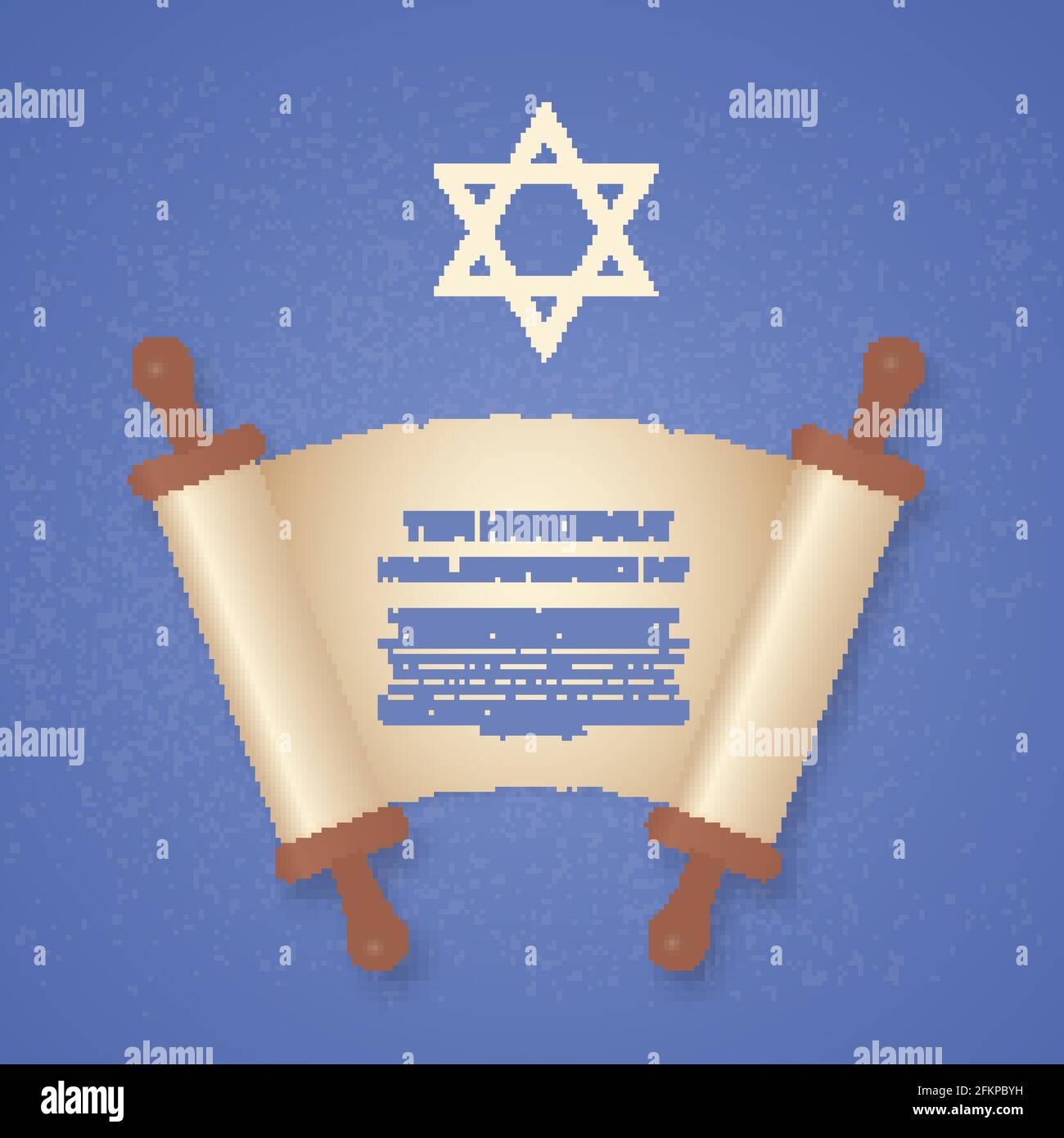 Israel Independence Day (Yom Haatzmaut). Old scroll paper and Star of ...