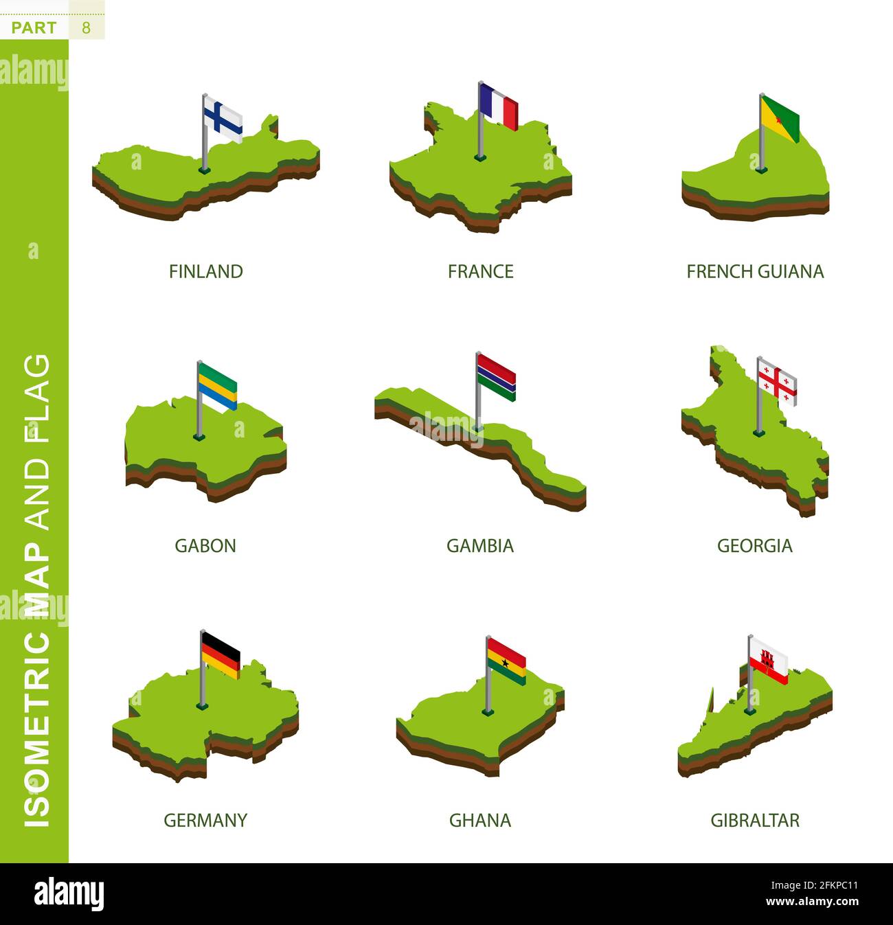 Isometric map finland country hi-res stock photography and images - Alamy