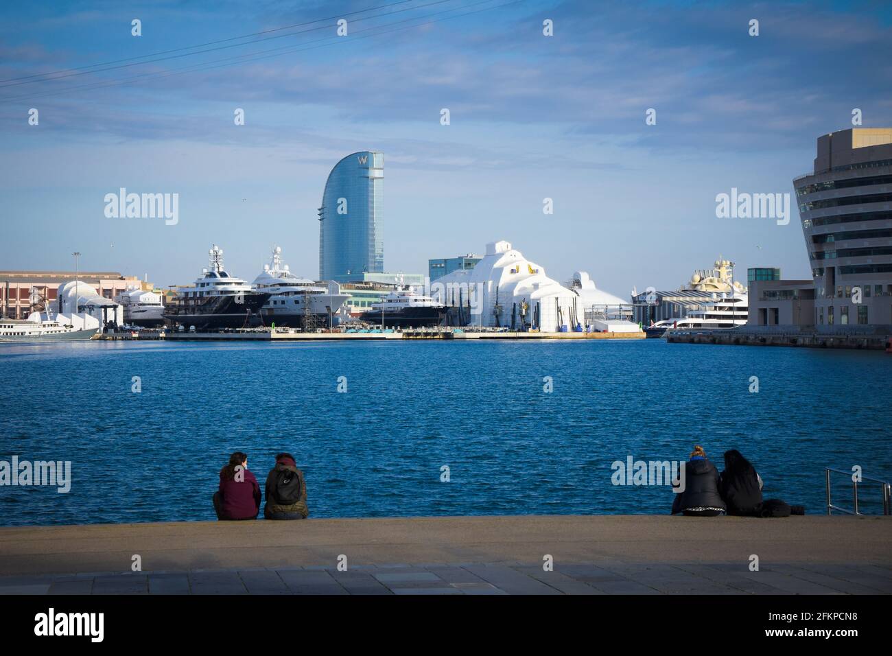 Harbour. Port Vell, Barcelona, Catalonia, Spain Stock Photo - Alamy
