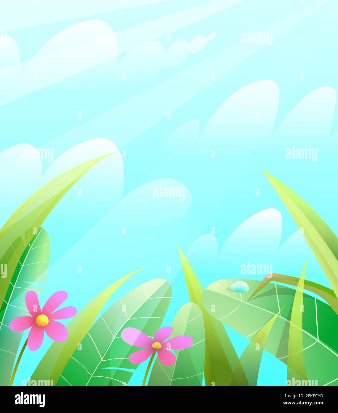 Springtime scenery Stock Vector Images - Alamy