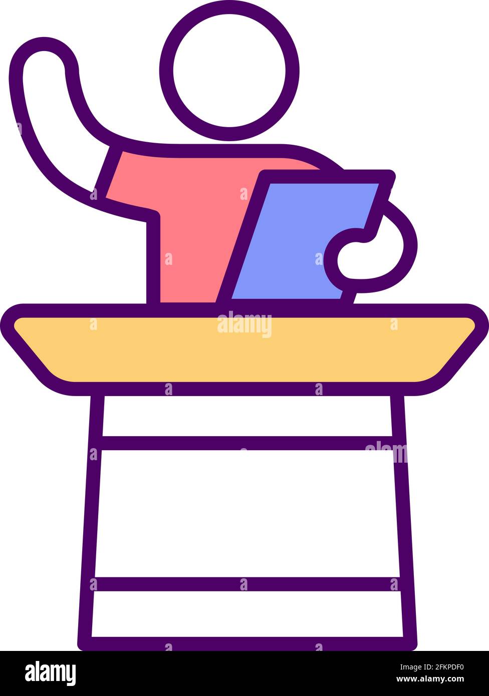 Presentation skills icon simple hi-res stock photography and images - Alamy