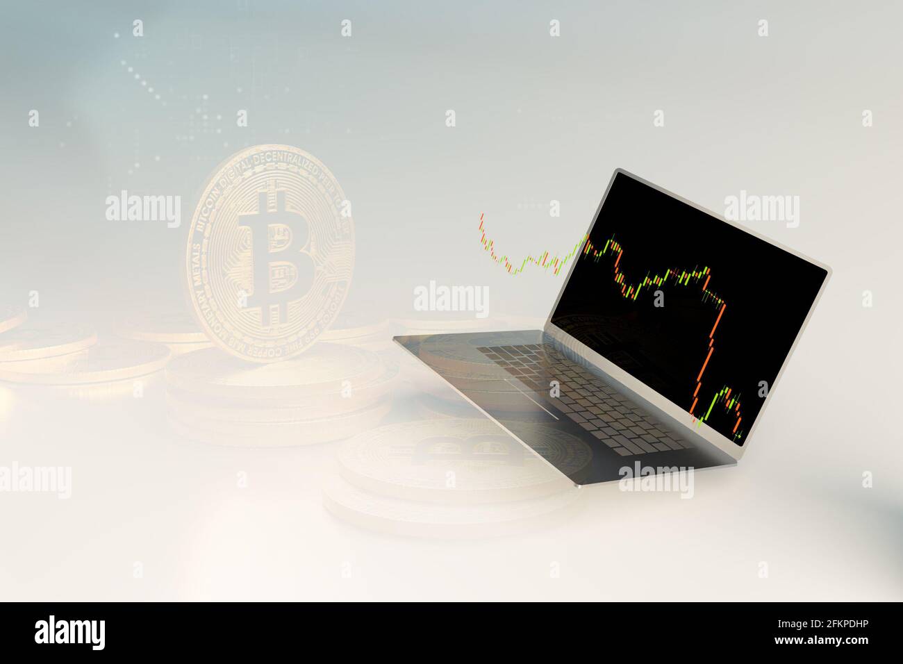 forex stock chart and laptop for trading forein exchange market, forex ...