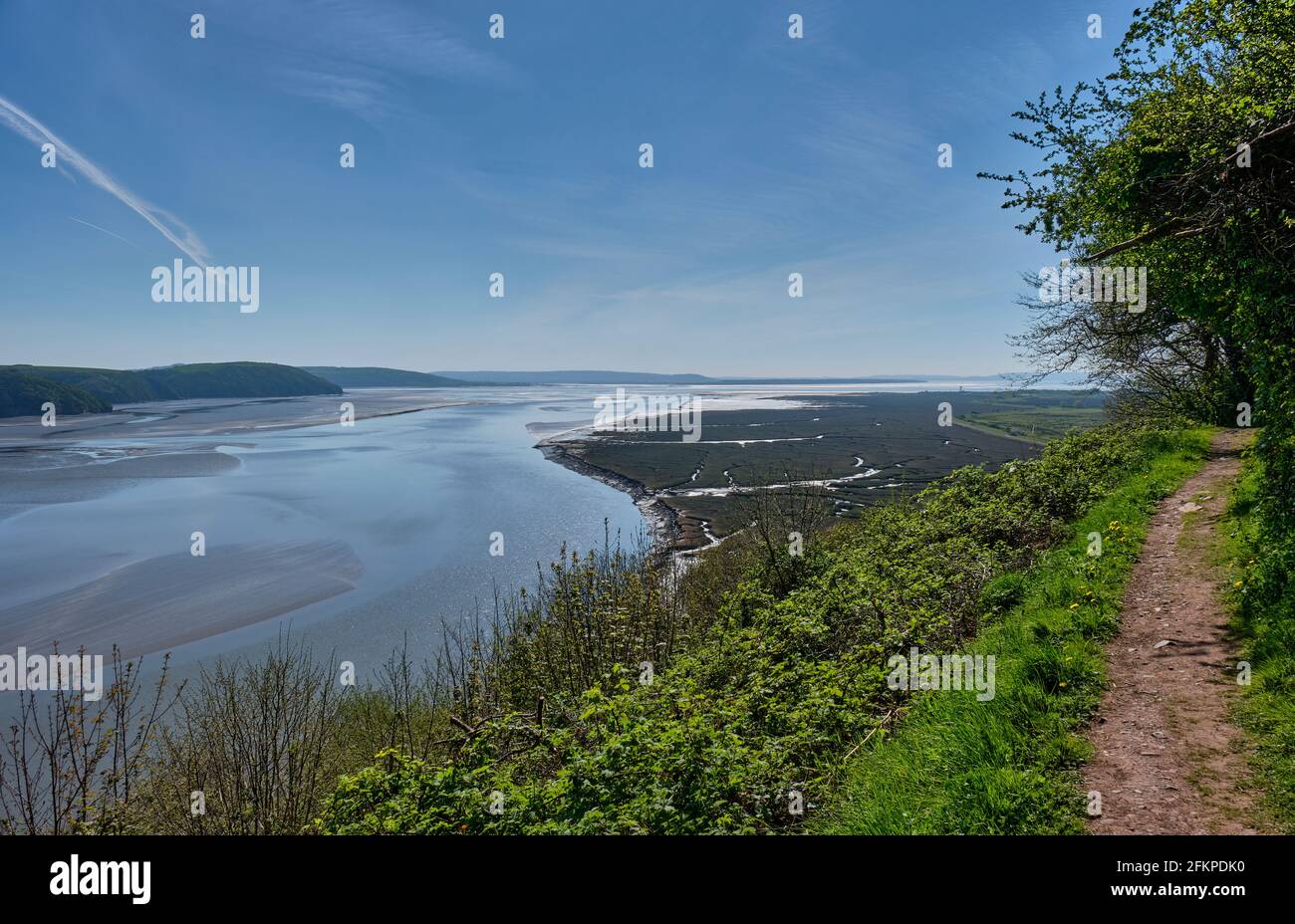Taf Estuary, Laugharne, Carmarthenshire Stock Photo - Alamy
