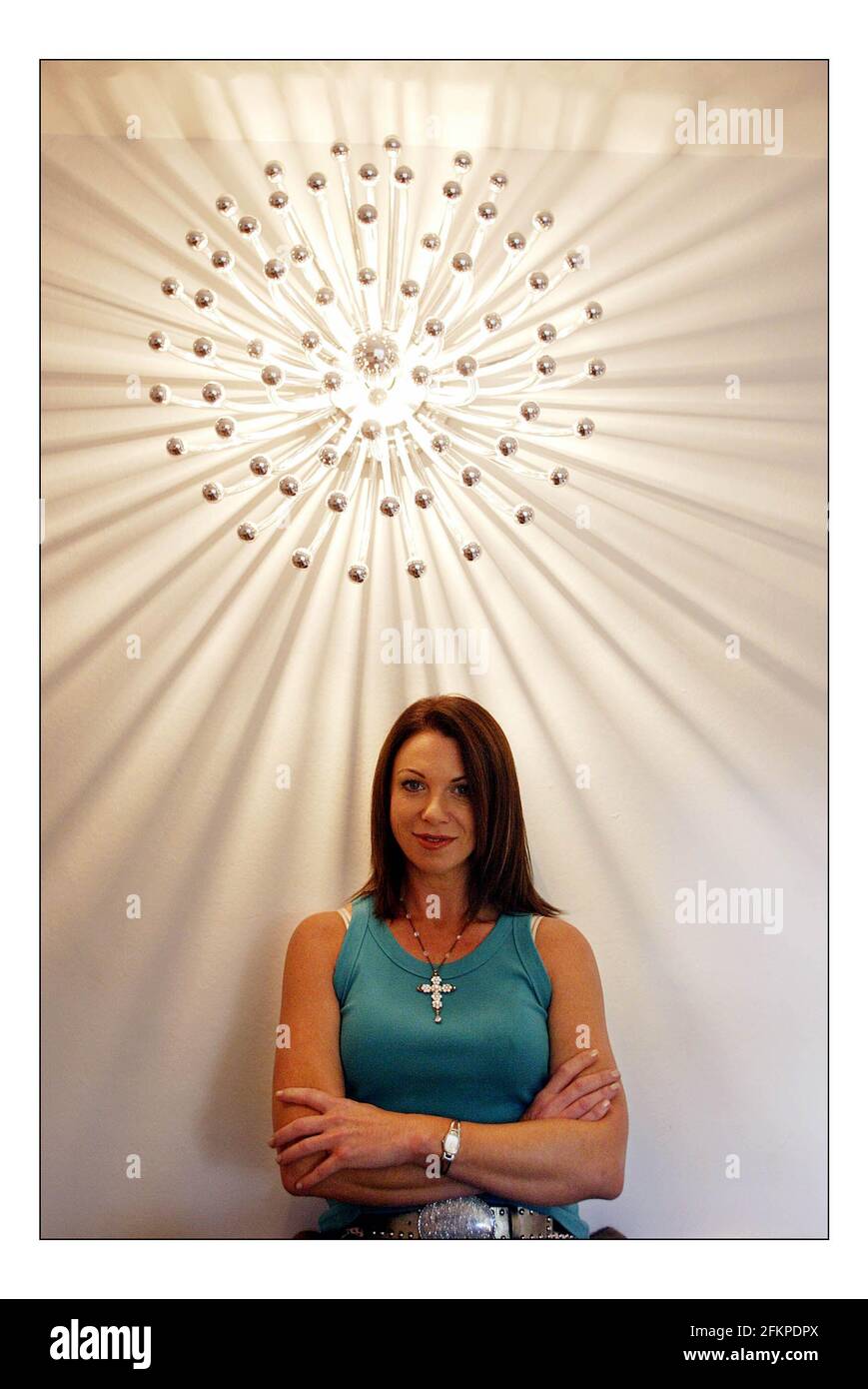 Tracey Cox in her home in Richmond, Londonpic David Sandison 9/8/2005 ...