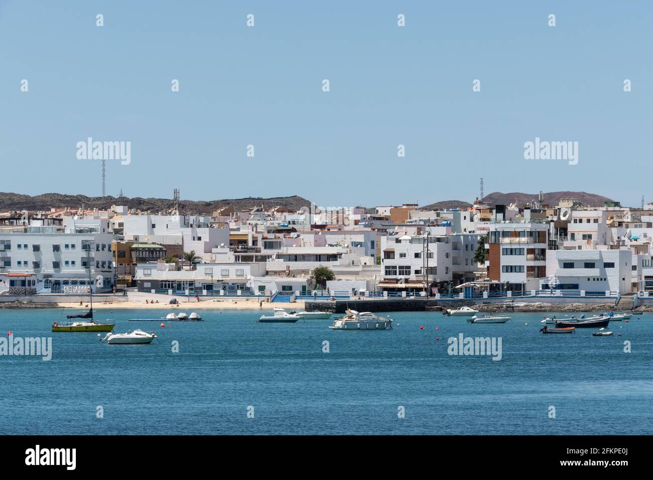 Corralejo, Spain; April 28th 2021: Promenade, Playa la Clavellina and ...