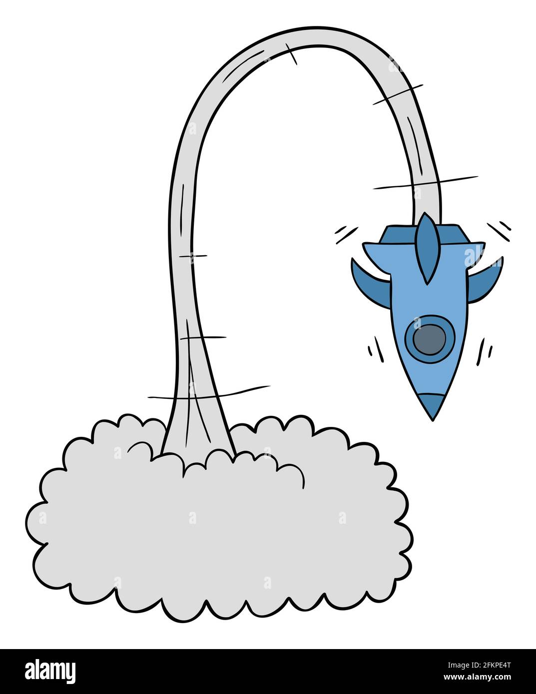 Rocket crash vector vectors hi-res stock photography and images - Alamy