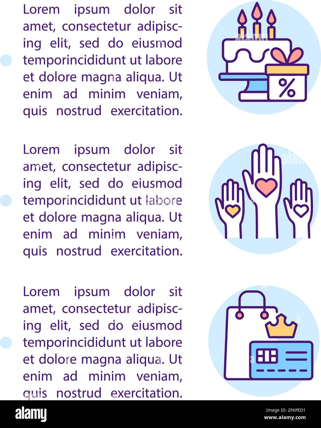 Brand loyalty status concept line icons with text Stock Vector Image ...