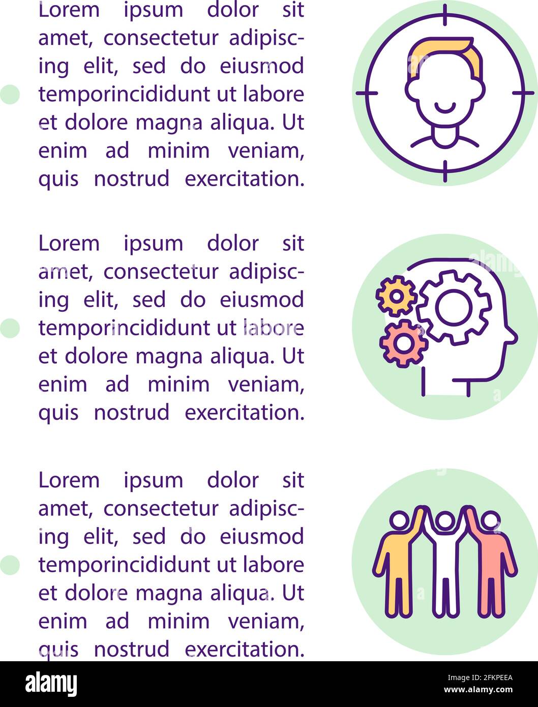 Purchase decision factors concept line icons with text Stock Vector ...