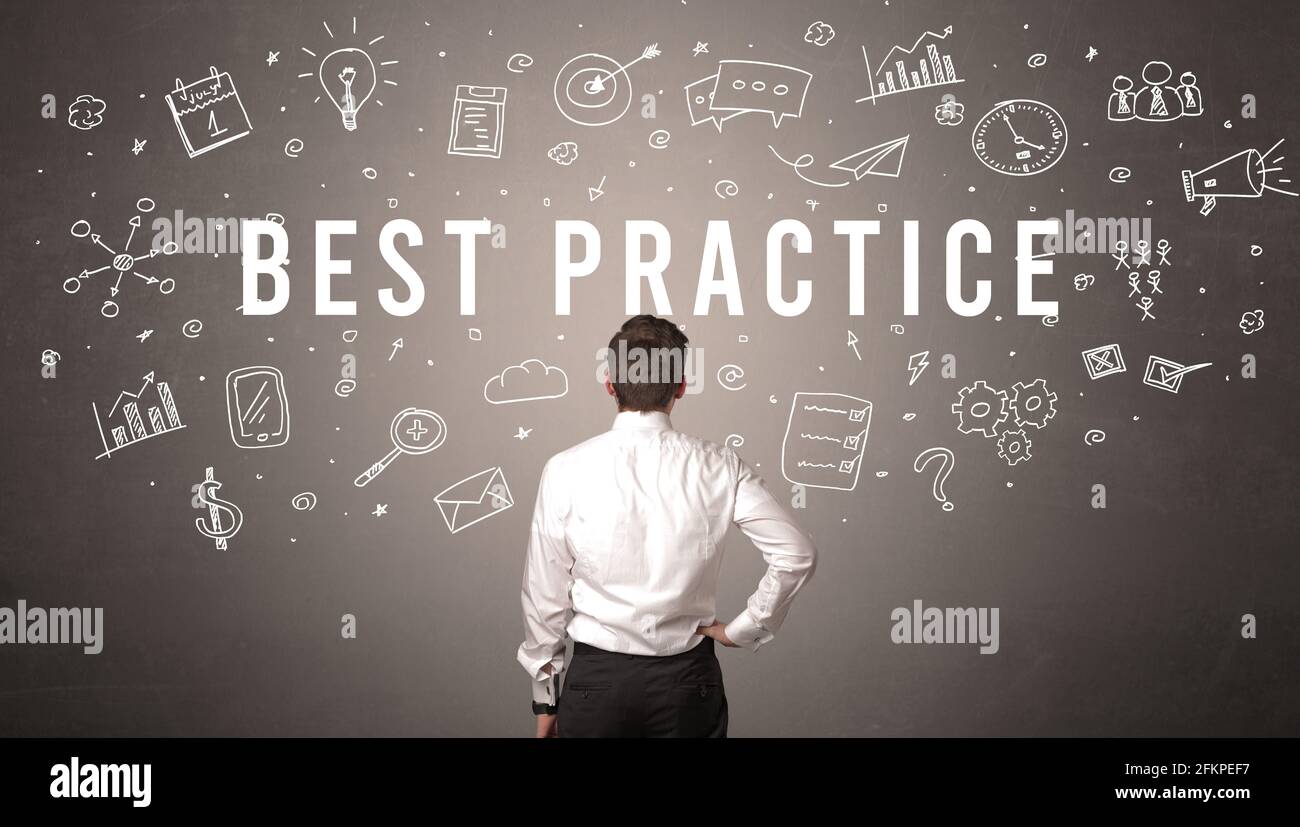 Rear view of a businessman Stock Photo - Alamy