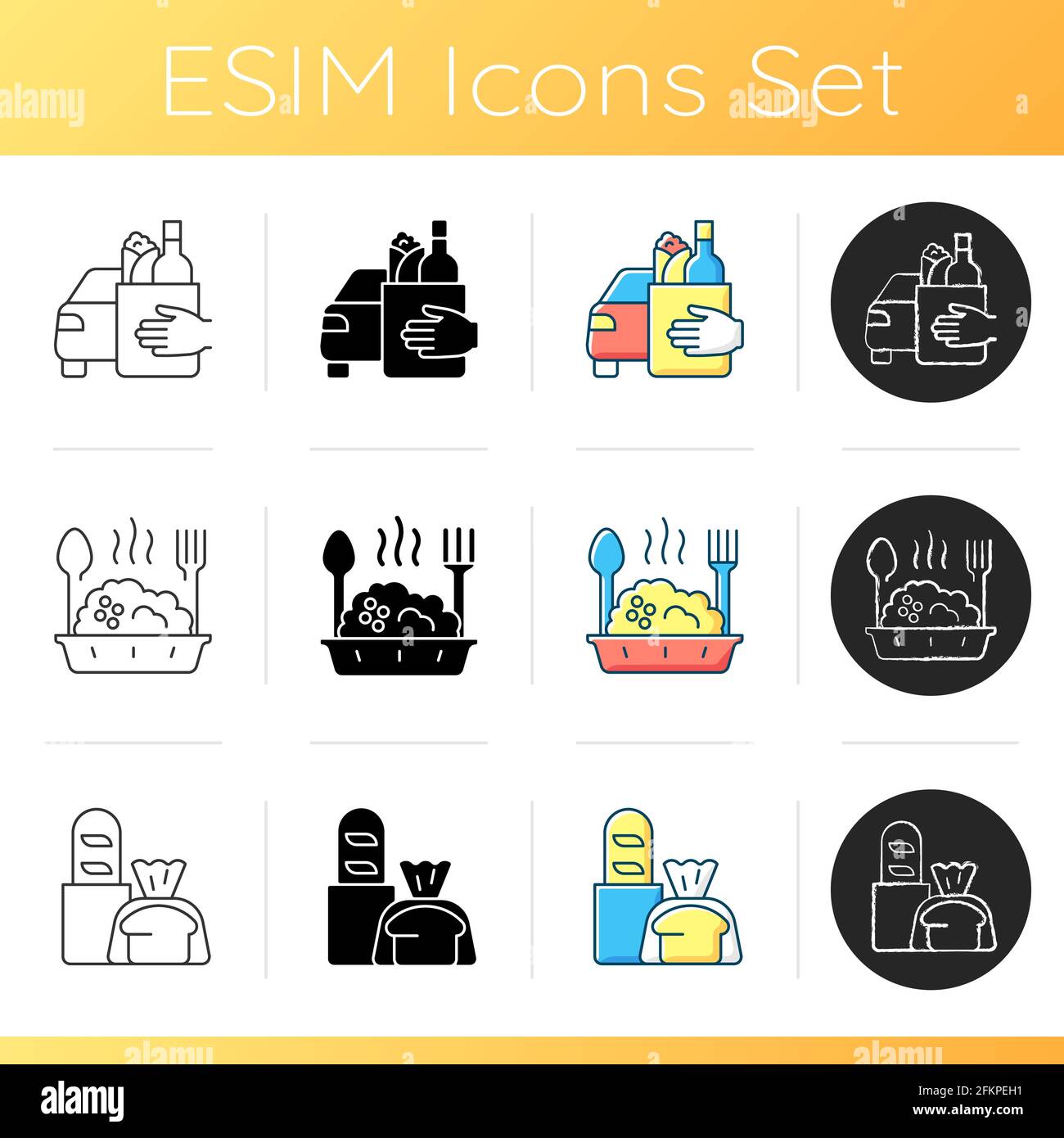 Pickup and delivery option icons set Stock Vector Image & Art - Alamy