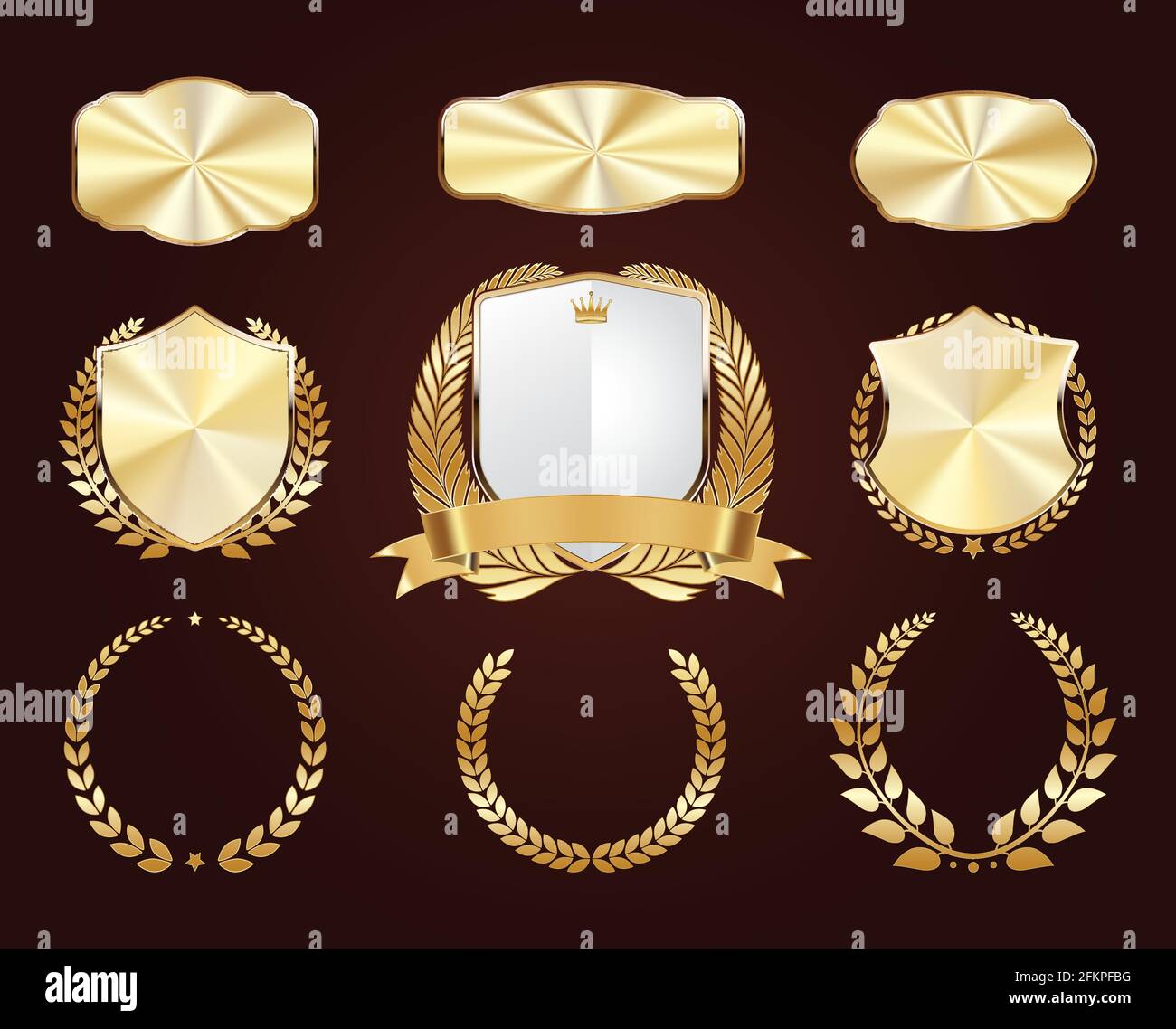 Gold labels hi-res stock photography and images - Alamy