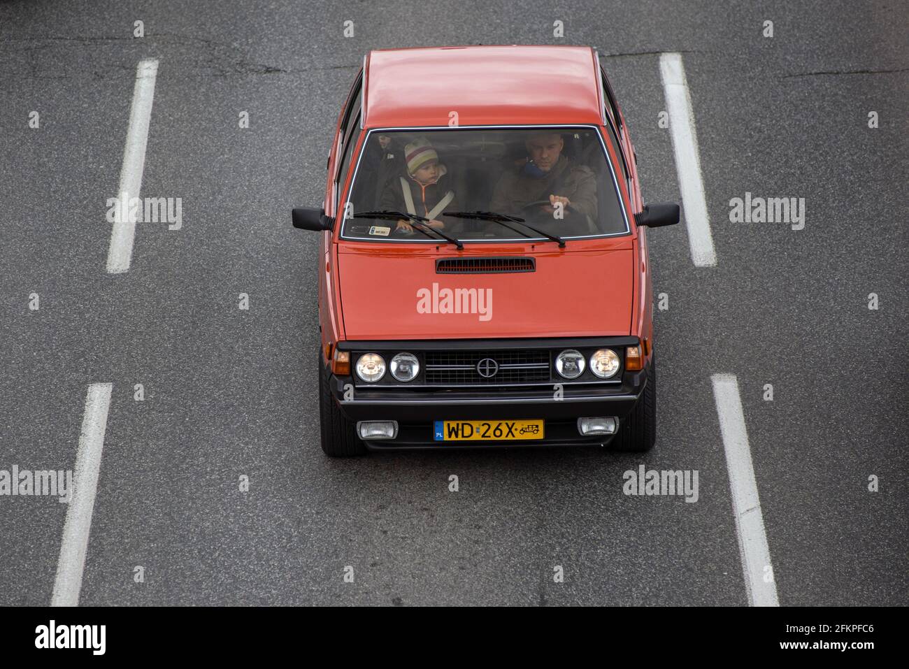 Dozens of Polonez vehicles passed through the streets of Warsaw on the ...