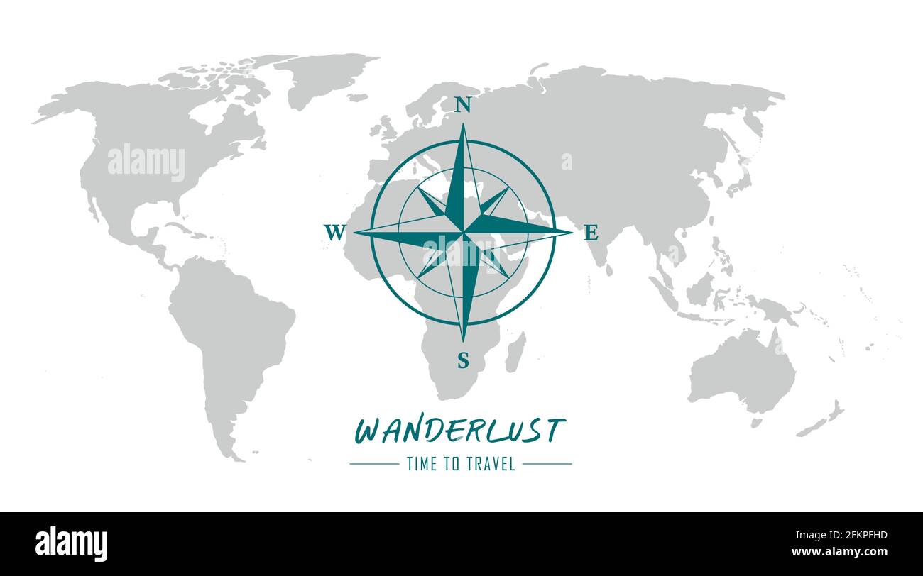 World map latitude longitude Stock Vector Images - Alamy