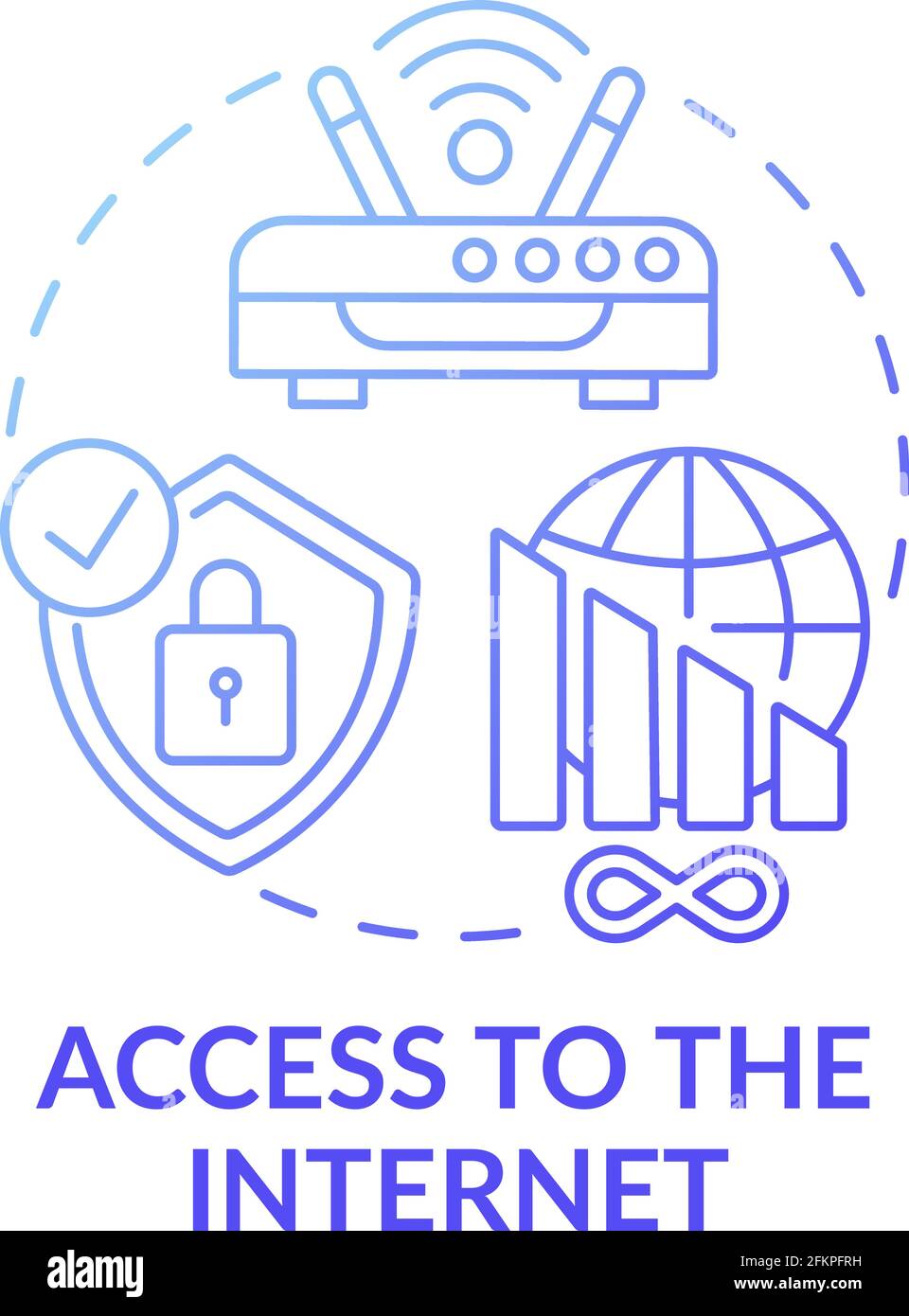 Access internet dark gradient Stock Vector Images - Alamy