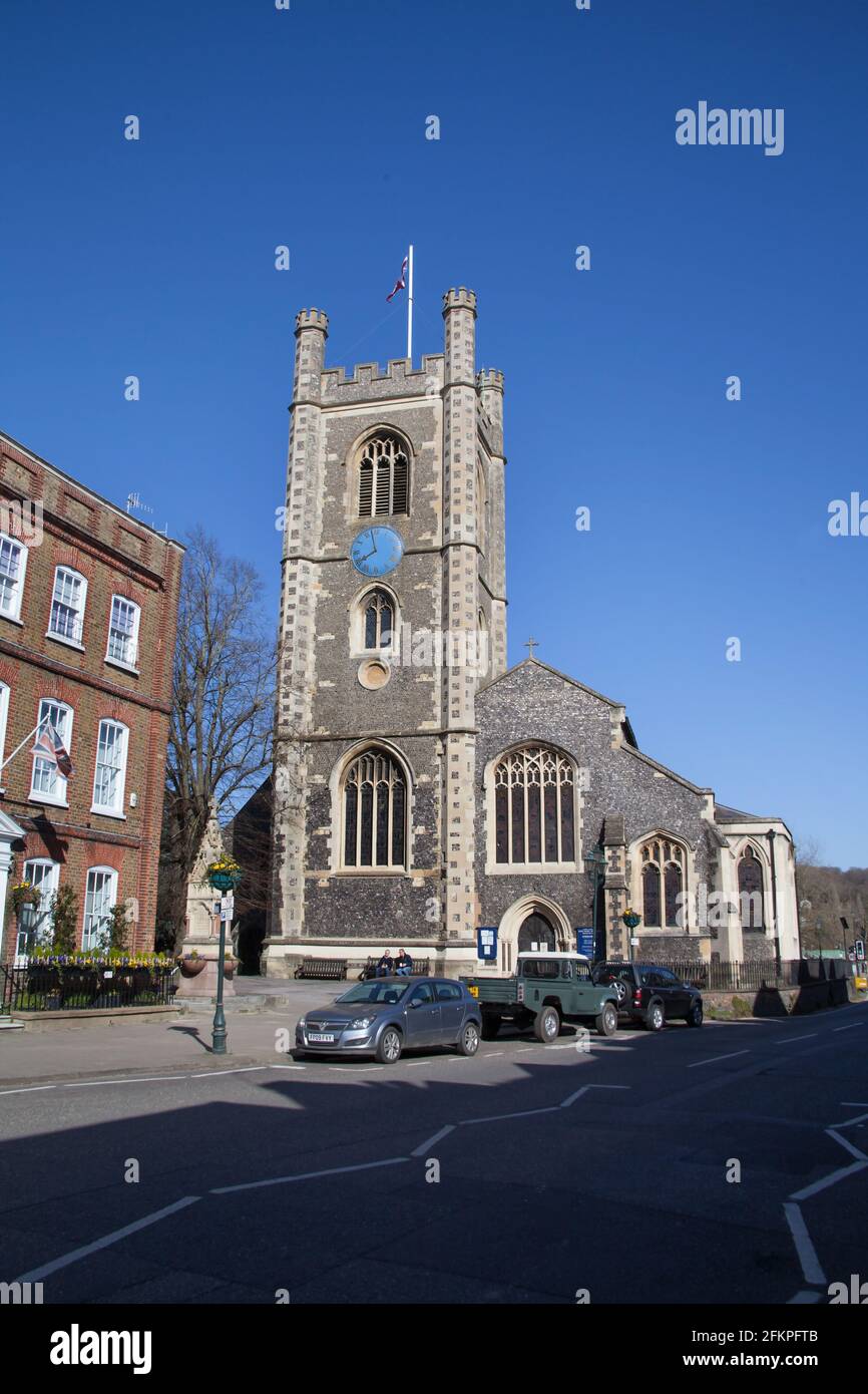 The Church, ST Mary's in Henley on Thames in Oxfordshire in the UK ...
