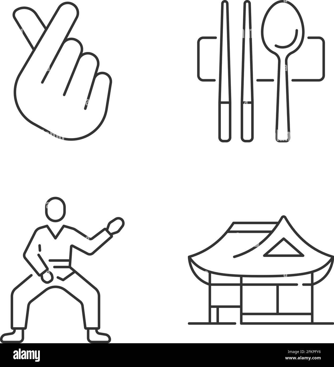 Japanese symbols icon set Black and White Stock Photos & Images - Alamy
